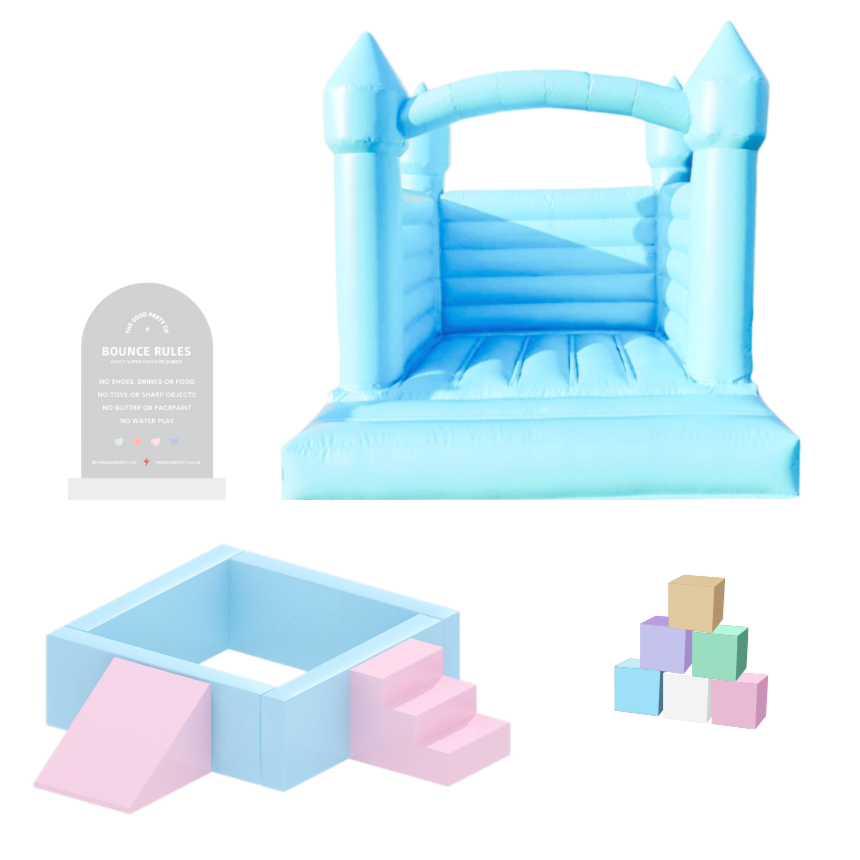 © Mini Bounce + Play Set - Pastel Blue – The Good Party Co